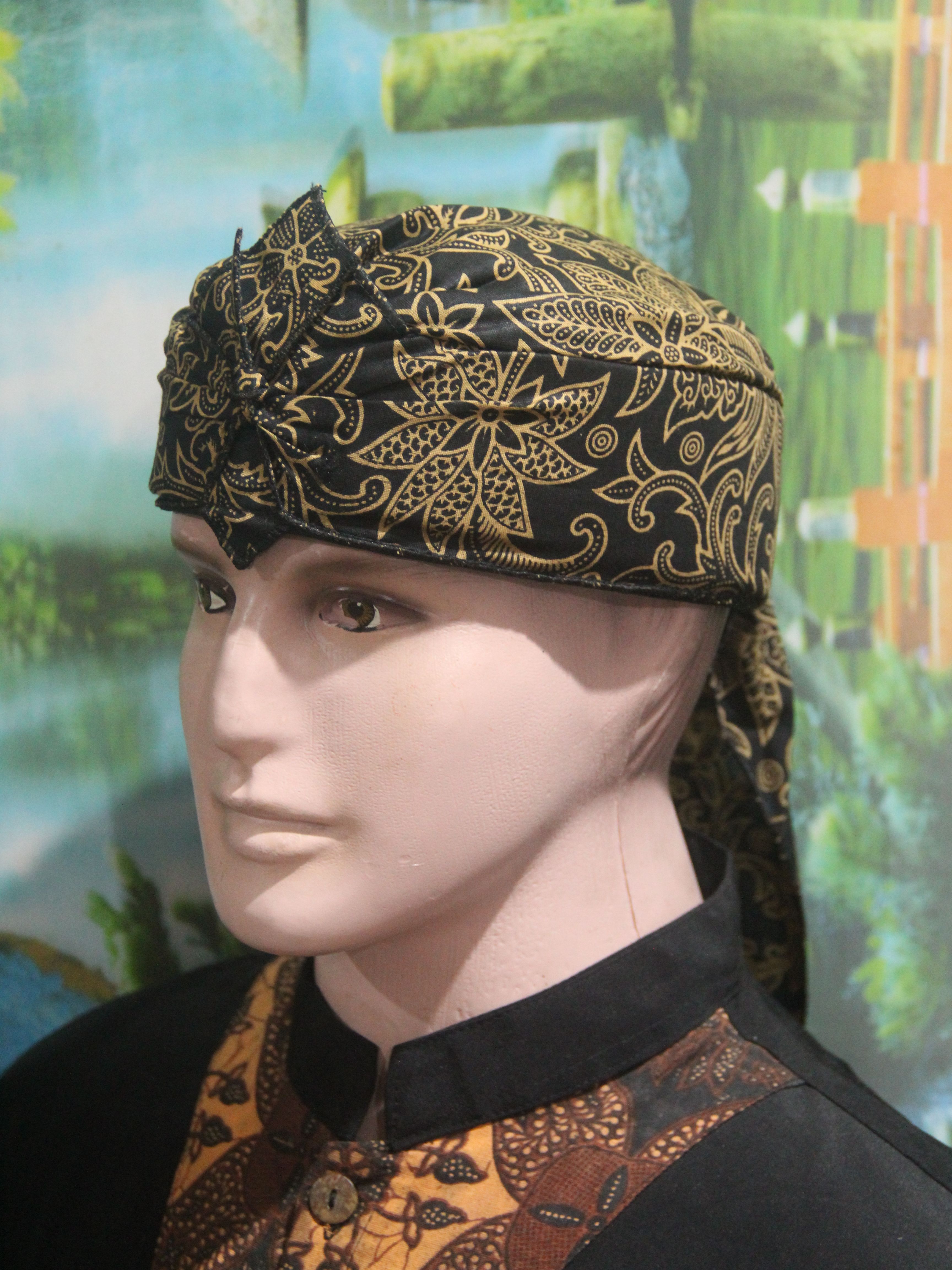 BLANGKON IKET SUNDA JAWA TRADISIONAL ATAS TUTUP UK DEWASA DAN ANAK DAUN ...