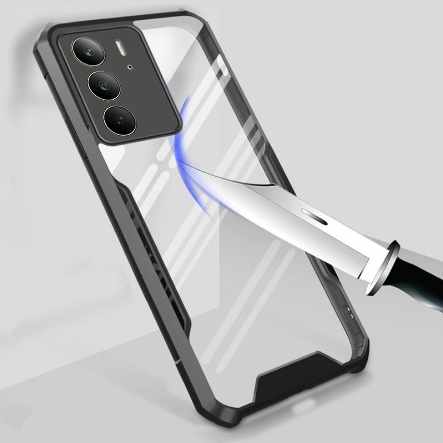 tzmar for Realme C65 Silicone Transparent Phone Case Acrylic Shockproof ...