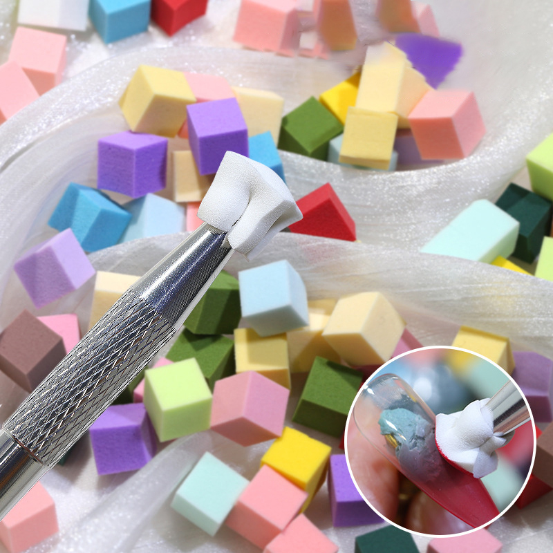 50/100pcs Nail Art Sponge Soft Sponges Gradient Nail Art Tools Color ...