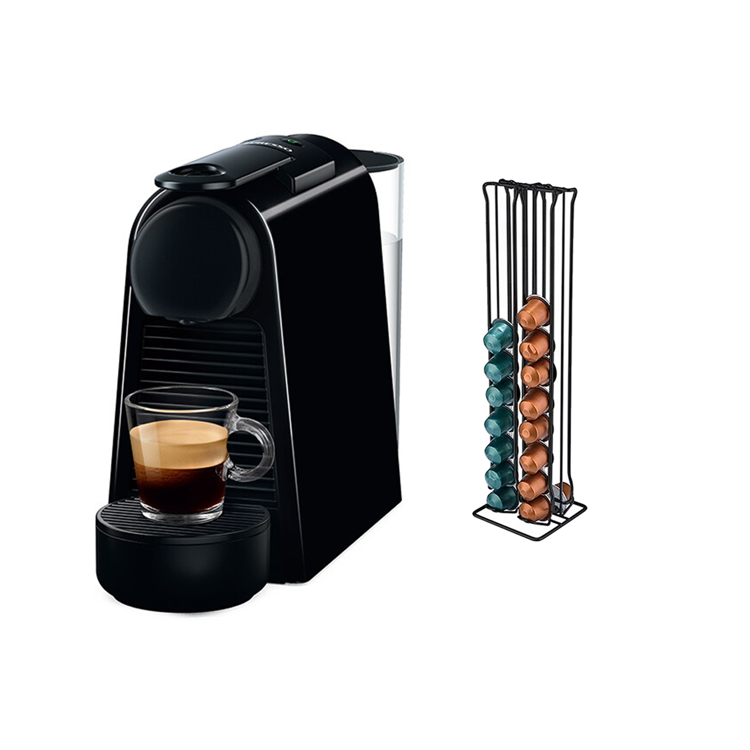 Nespresso D30-ME-BK-NE2 Essenza Mini Fully Automatic Capsule Espresso ...
