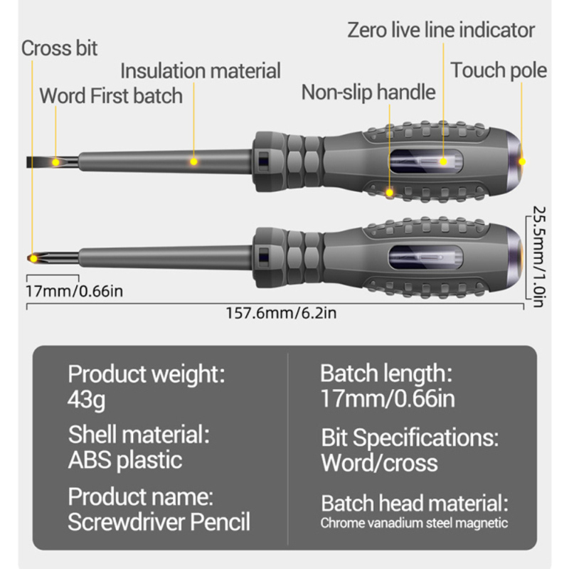 Digital Voltage Tester Pen Ac Non-Contact Induction Test Pencil ...