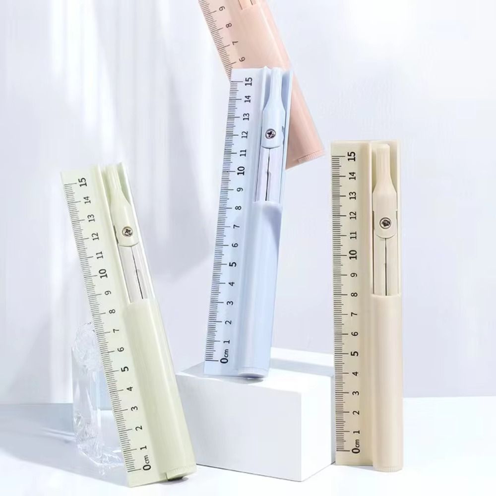School Supplies 3-in- Compass Pen Student Exam Geometry Drawing Ruler ...