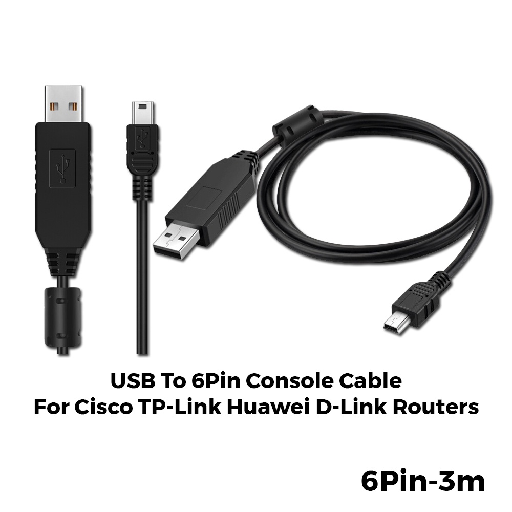USB To 6Pin Console Cable For Cisco TP-Link Huawei D-Link Routers | Lazada