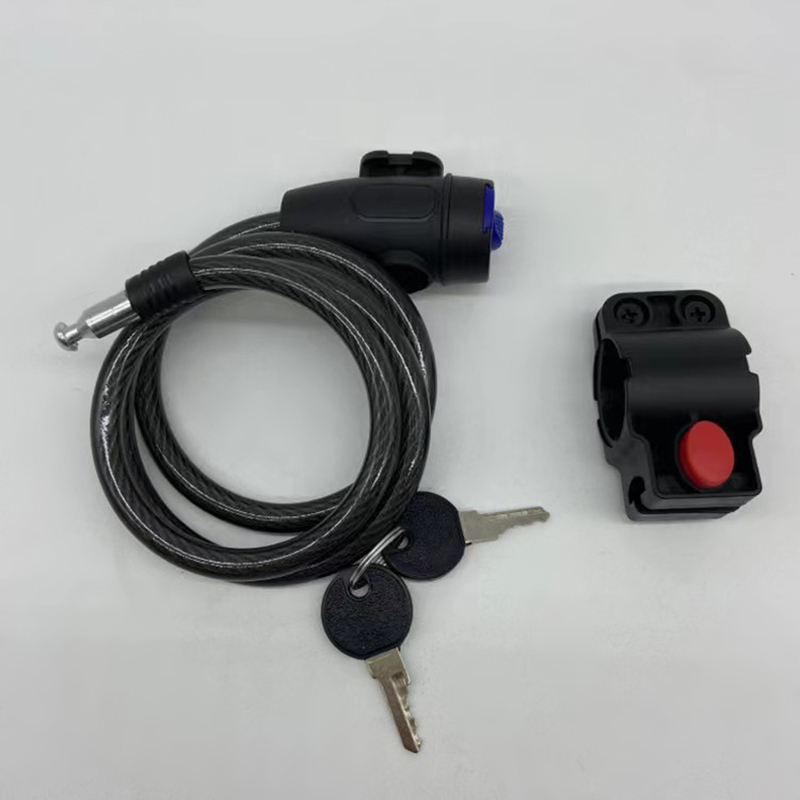 Universal Motorcycle Lock Anti-Theft Belt Keys For Bike Safety Steel ...