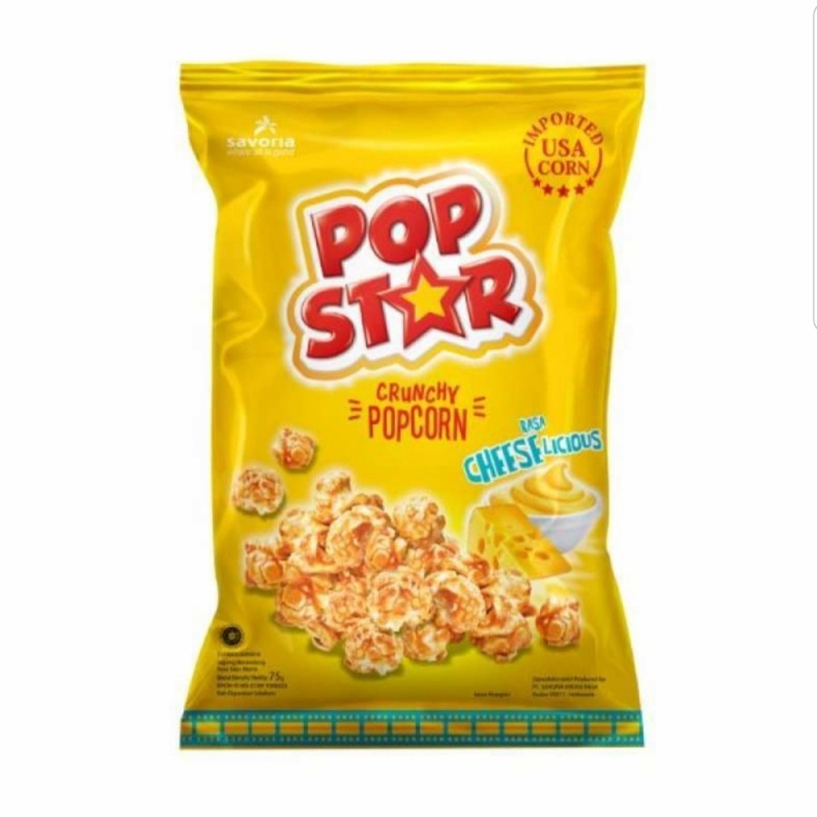 Savoria - Pop Star Crunchy Popcorn rasa Cheeseliscious - 75 gram ...