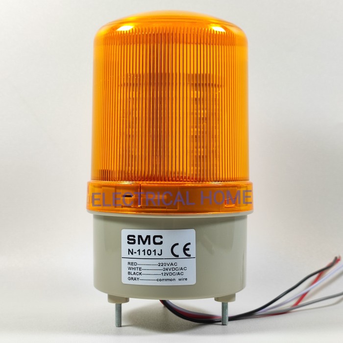 ROTARY LAMP LED WITH BUZZER N-1101J KUNING MULTIVOLT/MULTIFUNGSI ...