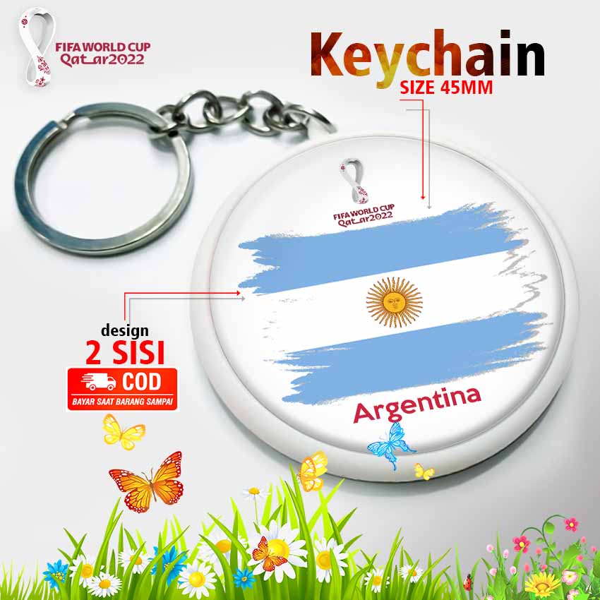 WORLD CUP QATAR / Keychain WORLD CUP QATAR 2022 / Ganci Sepak Bola ...