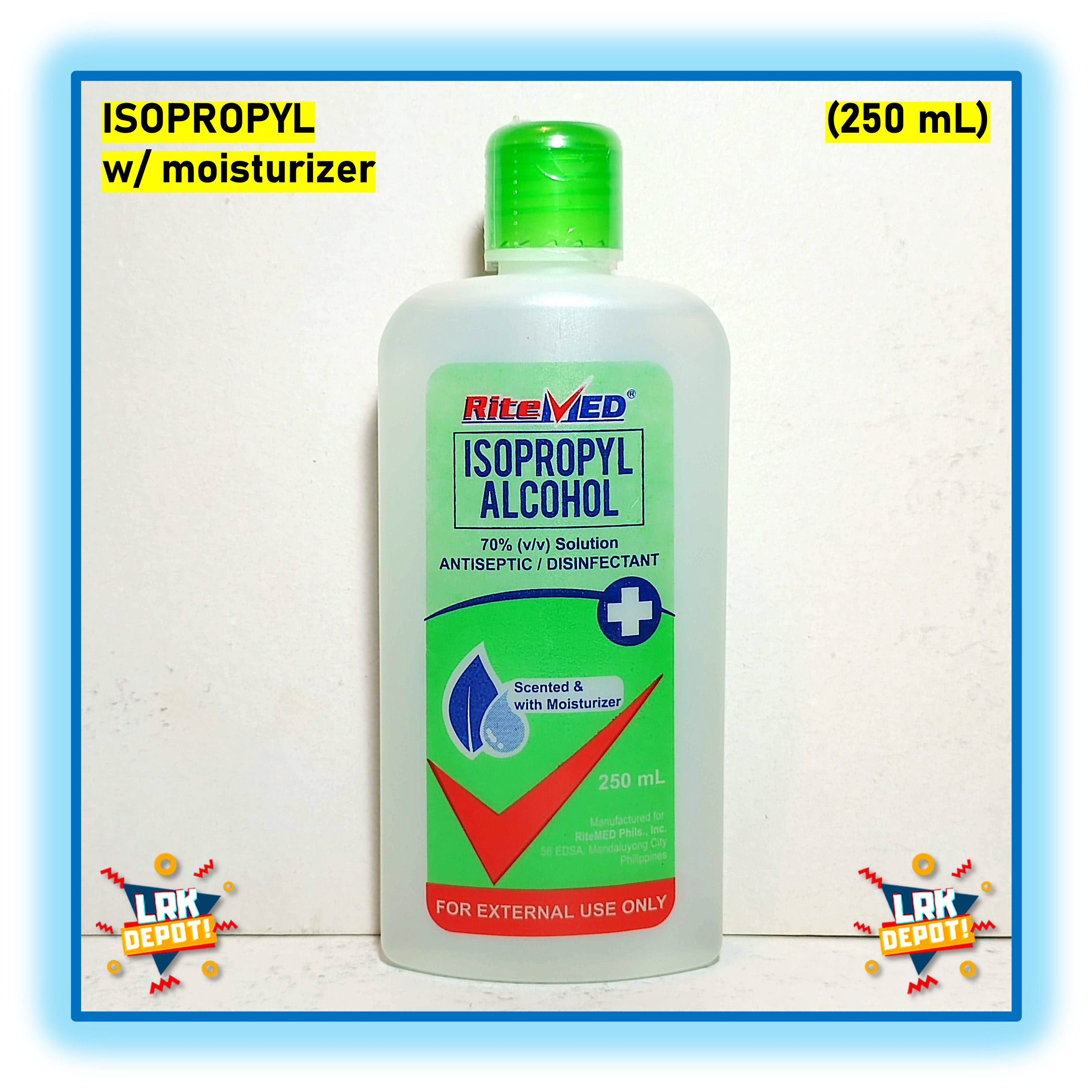 RiteMED Isopropyl Alcohol 70% Liquid Sanitizer with Moisturizer (250mL ...
