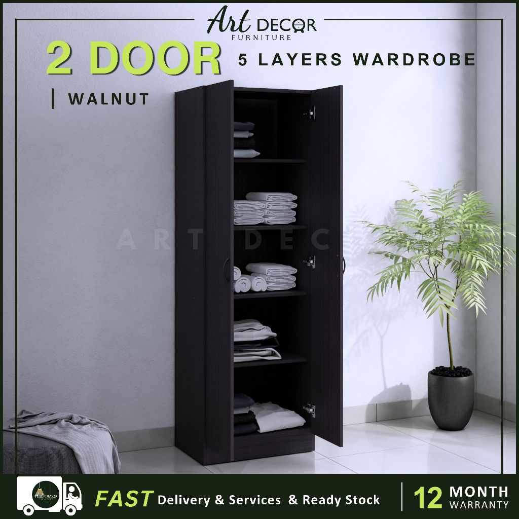 READY STOCK 3 Door Wardrobe Almari Baju 3 Pintu Almari Pakaian Storage ...