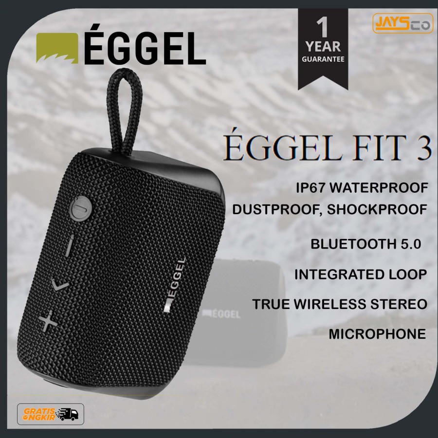 Eggel Fit 3 Waterproof Portable Bluetooth Speaker Stereo Mini HIFI ...