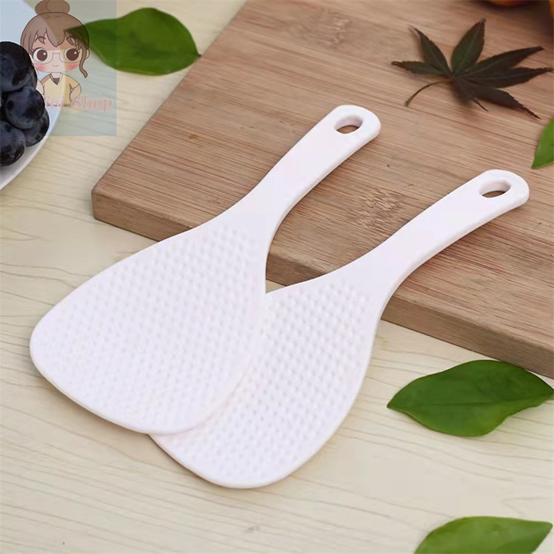 CFF COD Plastic Rice Paddle Rice Serving Spoon Sandok 2in1 white ...