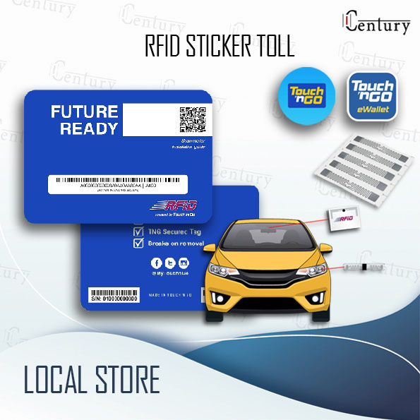 Touch ‘n Go Self-fitment (DIY) TNG UHF RFID TAG Wet Inlay PLAZA TOLL ...