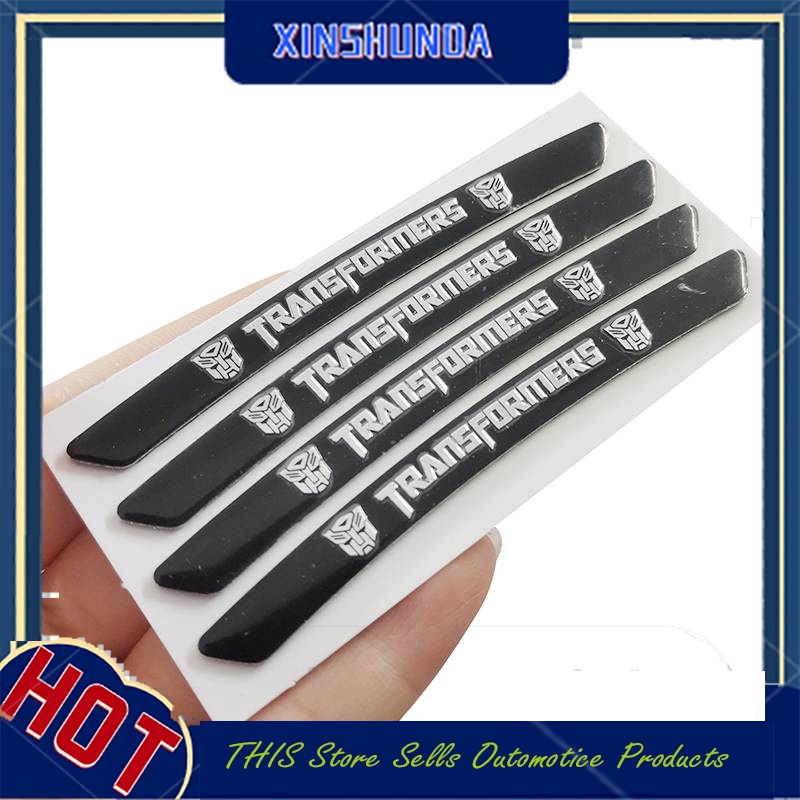 XSD 4 x Aluminum Autobot TRANSFORMER Letter Logo Car Auto Wheel Tire ...