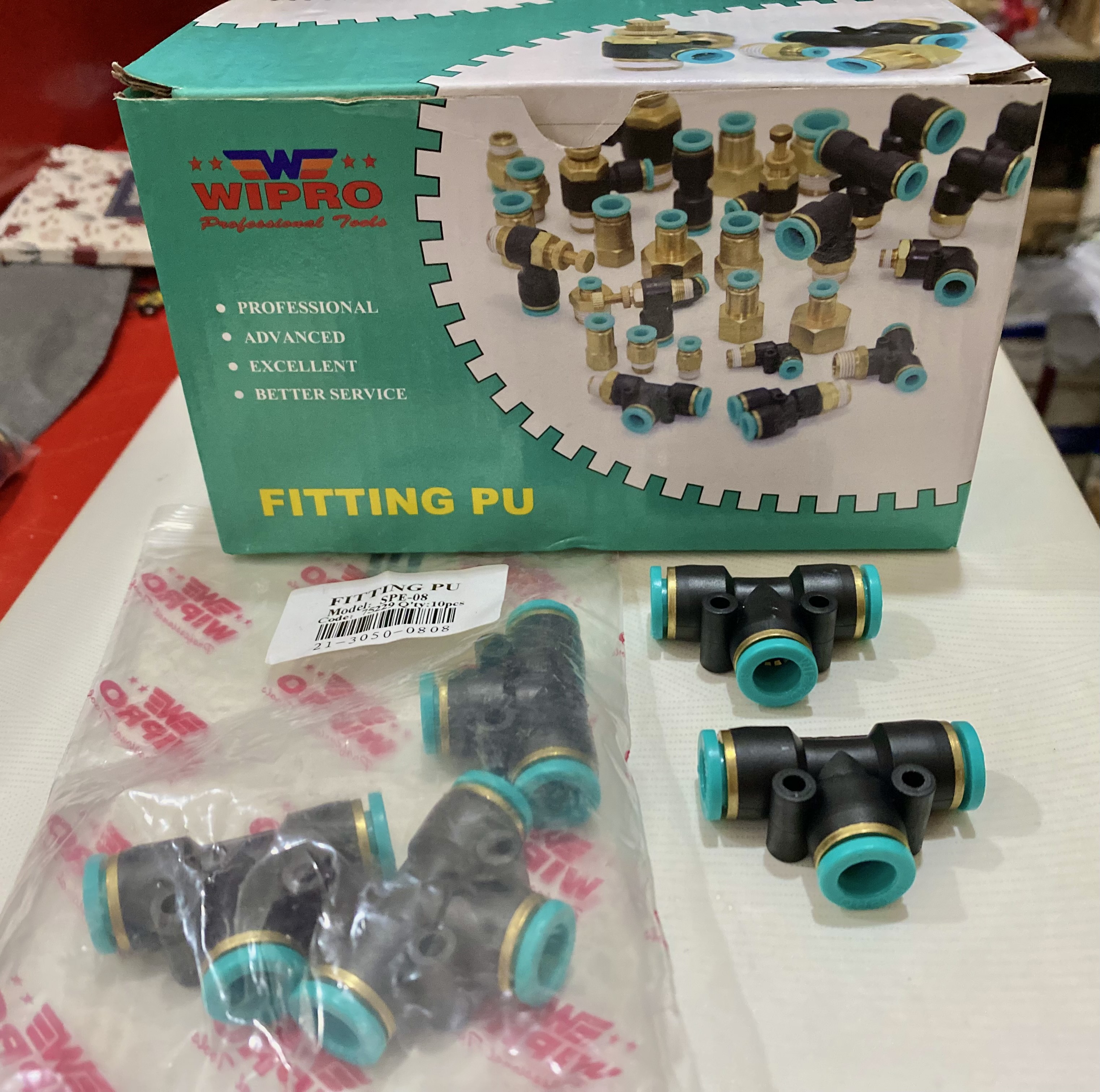 WIPRO FITTING PU/NEPEL PNEUMATIC TIPE SPE-08 | Lazada Indonesia