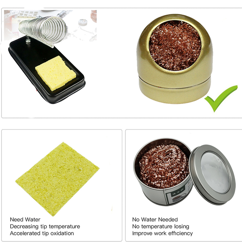 Cleaning Desoldering Soldering Clean Sponge Clean Nozzle Tip Copper ...
