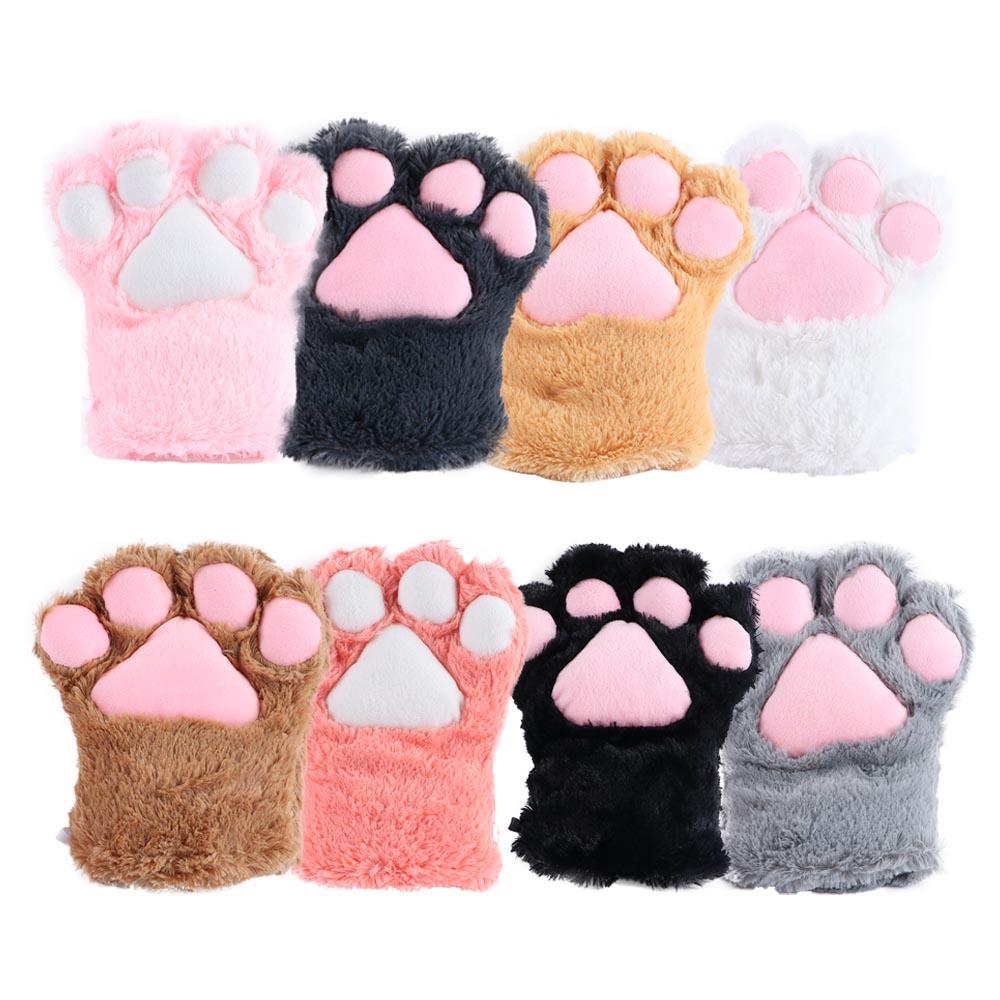 Sweet For Women Cute Bear Claw Cat Claw Gloves Anime Cosplay Gloves Paw ...