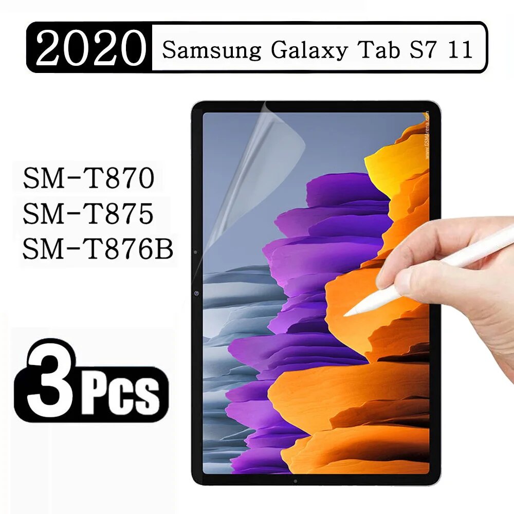 Fashion (3 Packs) Paper Feel Film For Samsung Galaxy Tab S7 11 2020 SM ...