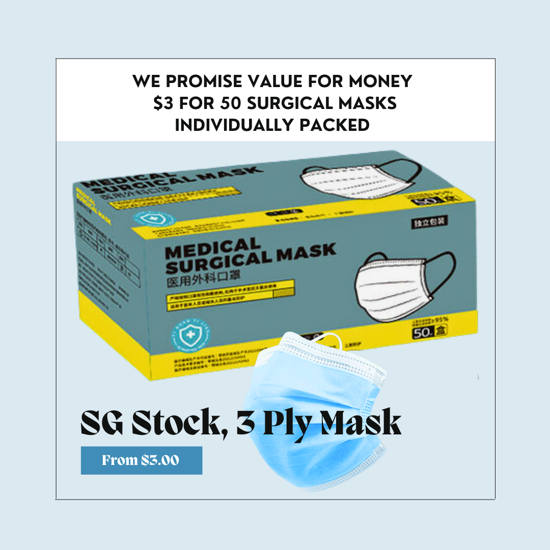 SG Ready Stock | Individually Packed 4 layered Surgical Medical Mask ...