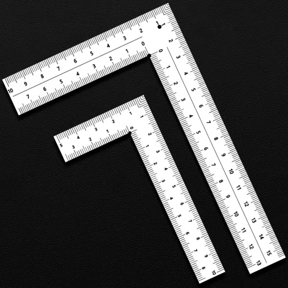 Office Accessories Stainless Steel L Square Ruler Double-Sided ...