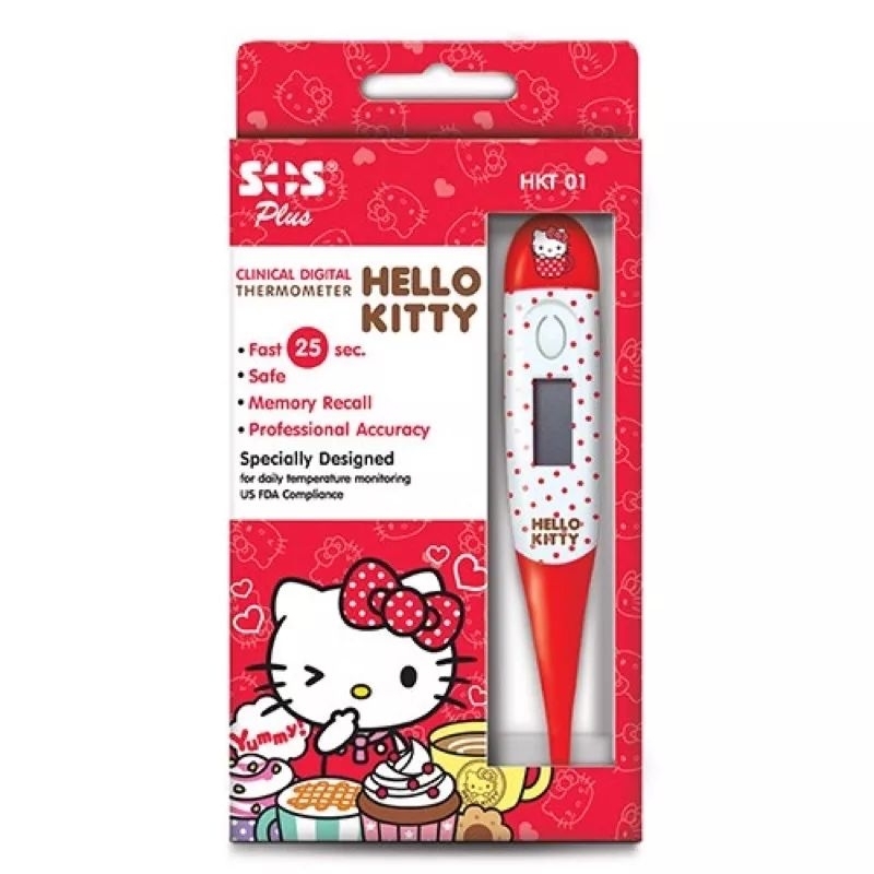 SOS Plus Clinical Digital Thermometer Hello Kitty เอสโอเอส ...