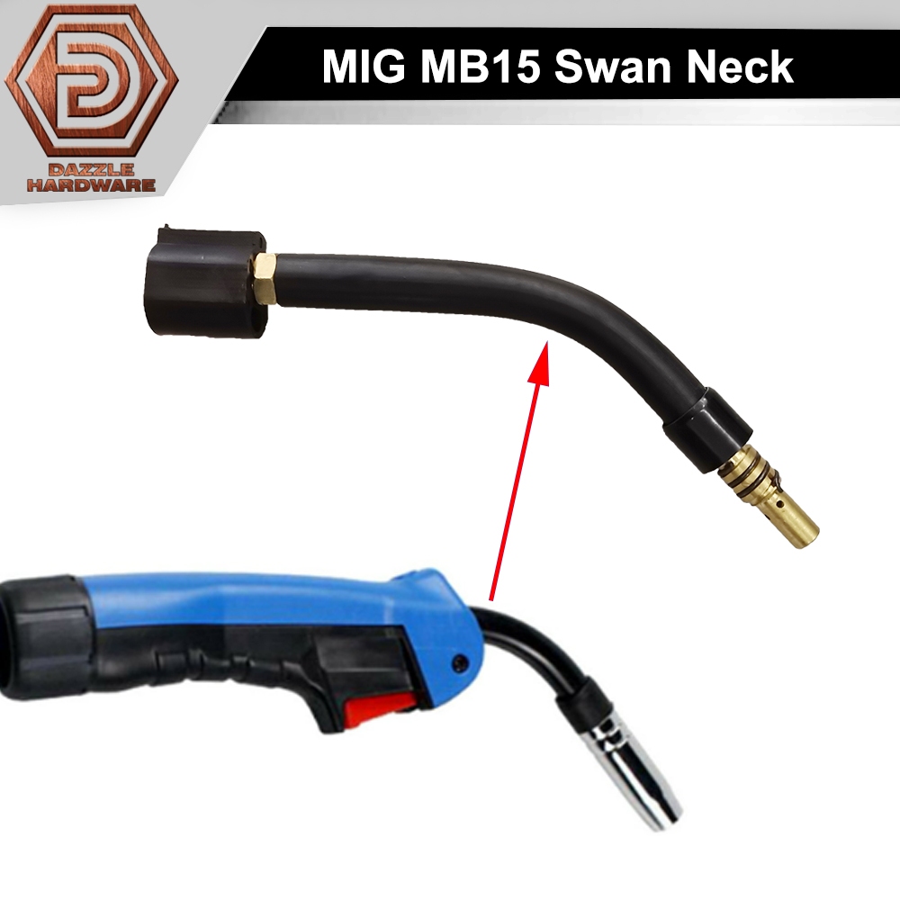 MB15 Mig torch swan neck Mig torch accessories kepala welding mig MB15 ...