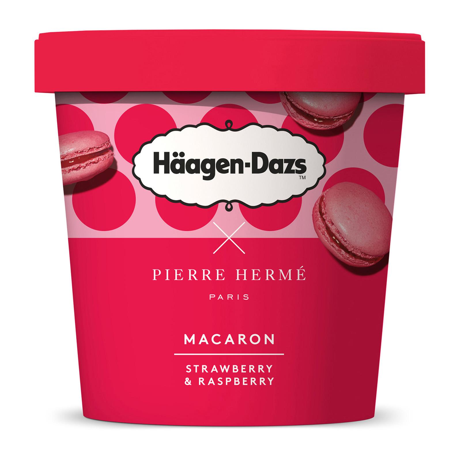 Haagen-Dazs Macaron Strawberry Raspberry Ice Cream 420ML | Lazada Singapore