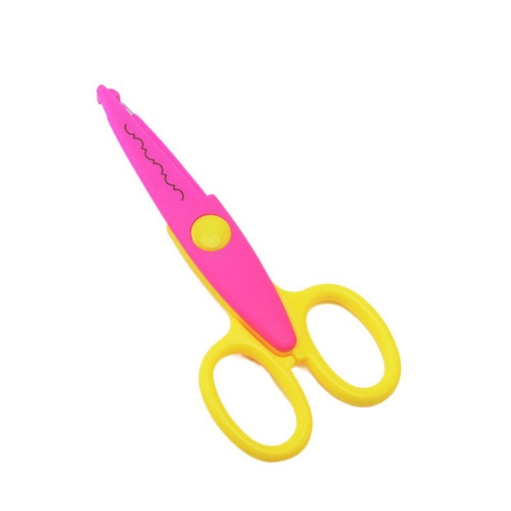 6 Styles Minimalistic Lace Scissors Serrated Wavy Pattern Round Head ...