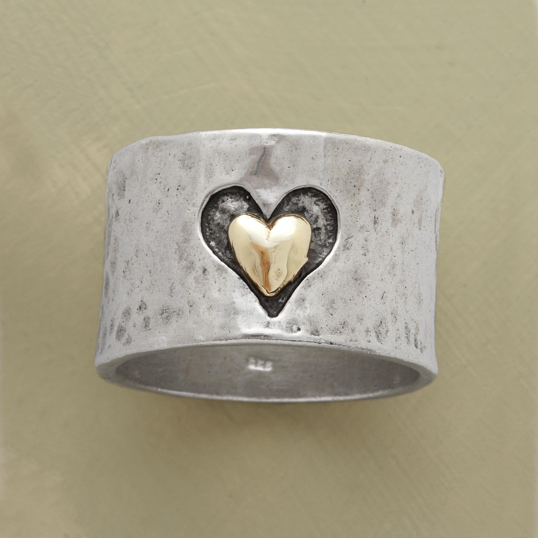 【Innovative design】Sanjie jewelry lettering double love ring simple ...