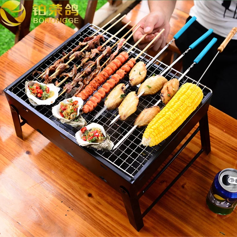 Portable BBQ Stainless Steel Grill Foldable BBQ Machine For Party ...
