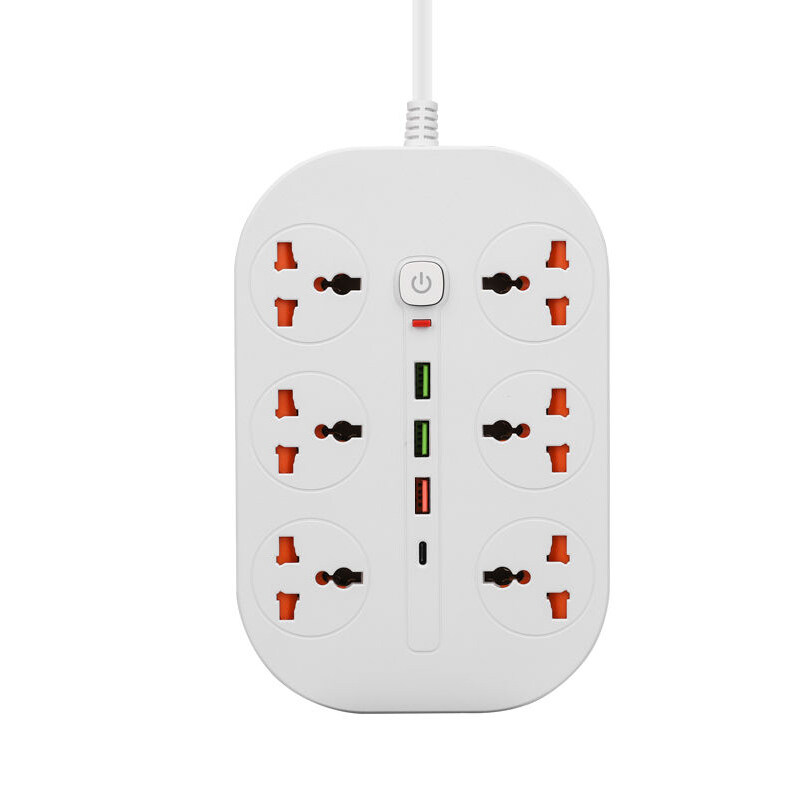 MAILESI T21 T22 ปลั๊กไฟยาง ปลั๊กไฟ ปลั๊กมัลติฟังก์ชั่น USB Power Strip ...