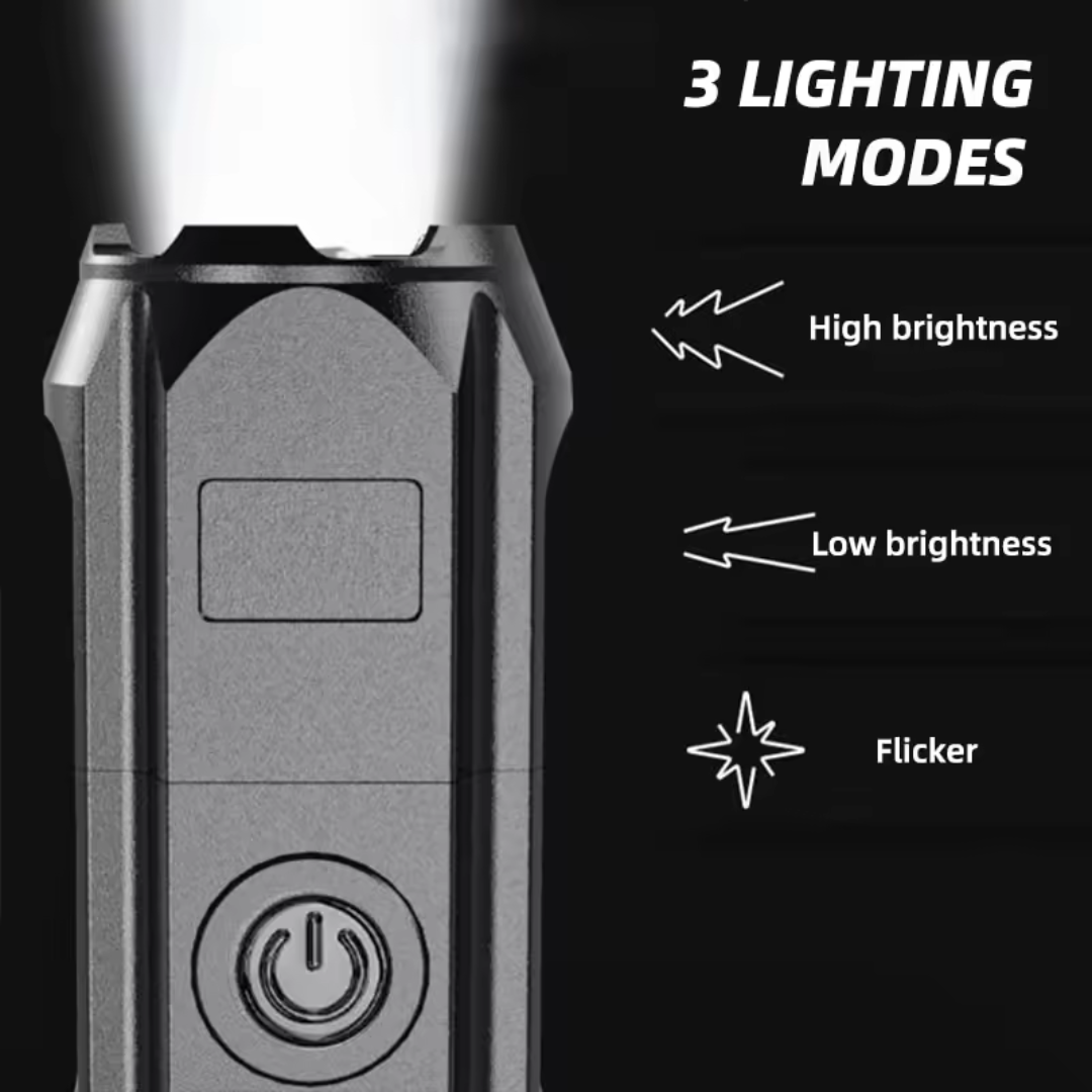 Rechargeable Apollo Fire LED Flashlight, Bright, Strong, Portable Torch ...