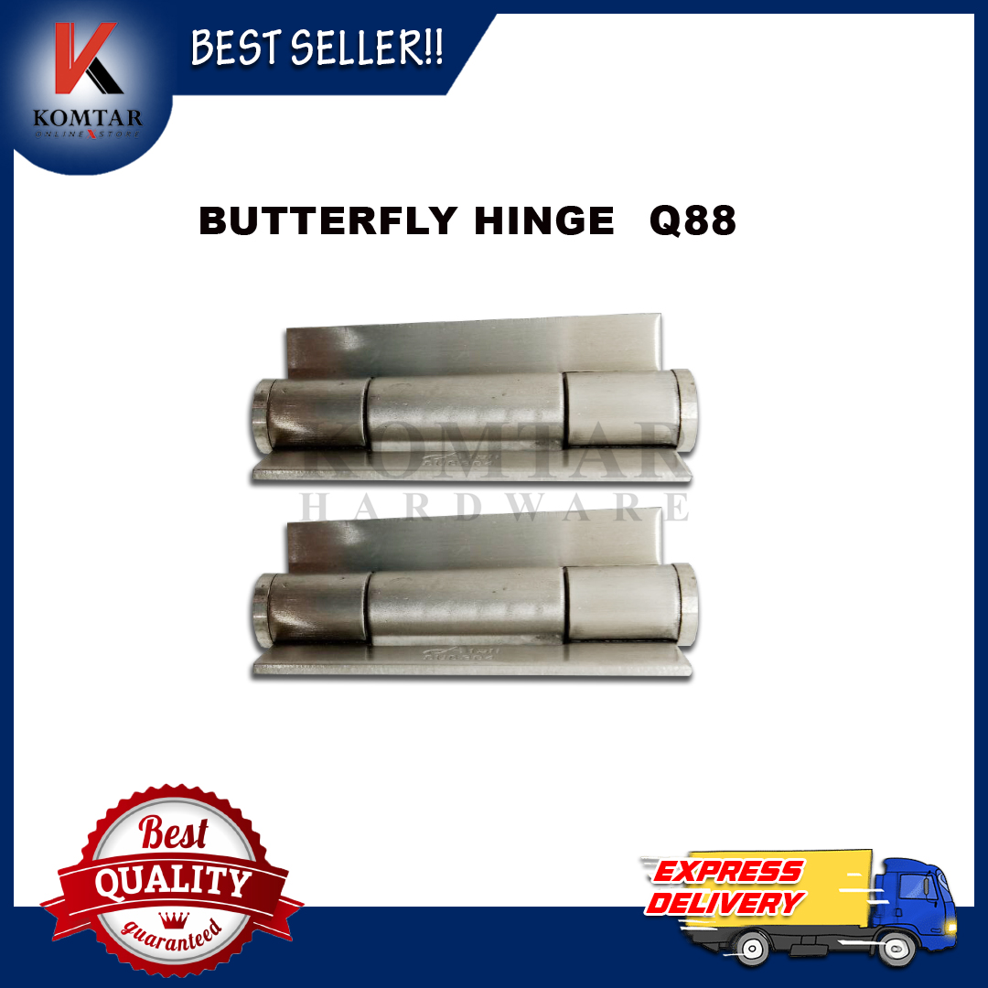 Stainless Steel Butterfly Door Hinges Q88 63MM X 30MM | Lazada