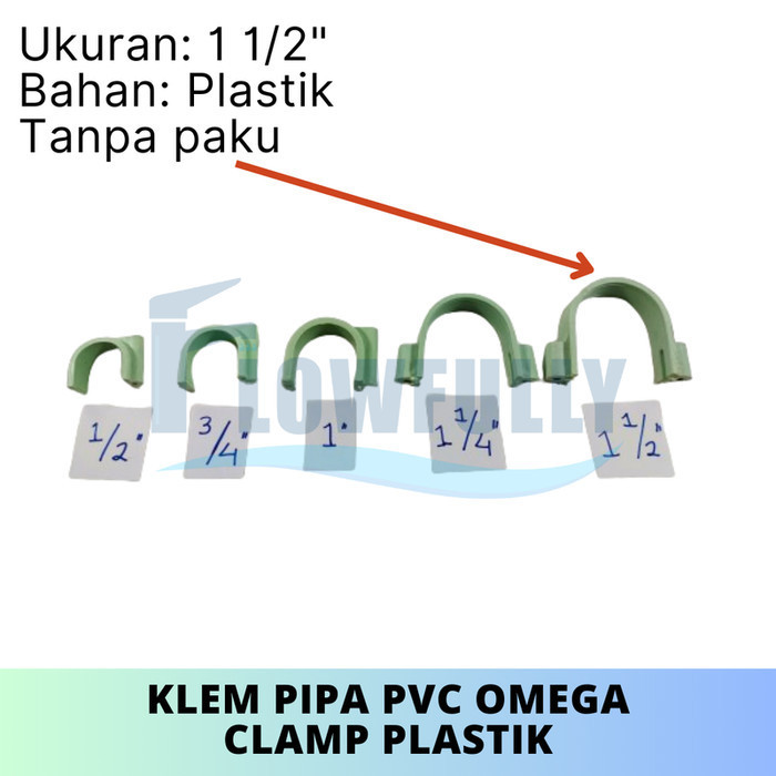 KLEM CLAMP PIPA PVC 1 1/2 INCH ARROW PLASTIK 1,5 DIM | Lazada Indonesia