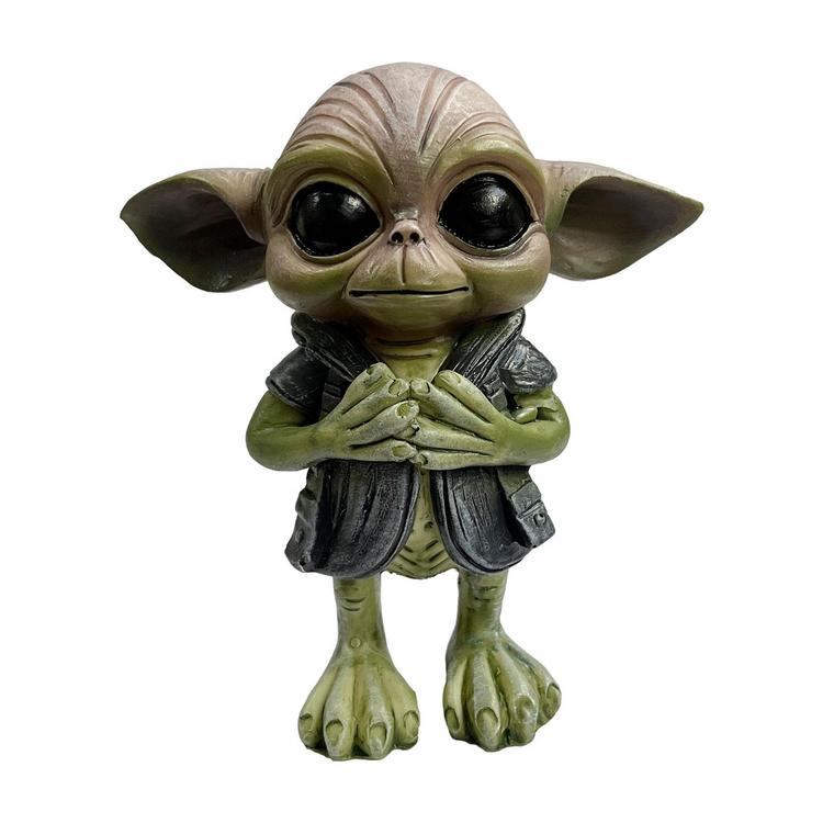 Alien Garden Statues Resin Alien Sculpture Decor for Outdoor Portable ...