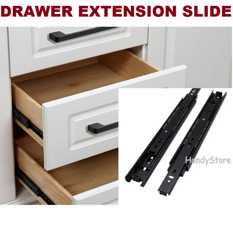Drawer Rail Slider FULL EXTENSION SLIDES/ BALL BEARING DRAWER SLIDE ...