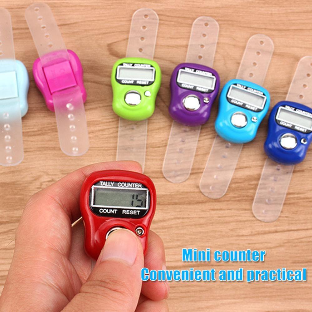 Electronic Finger Counter Ring LED Portable Digital Row Tally Pedometer ...