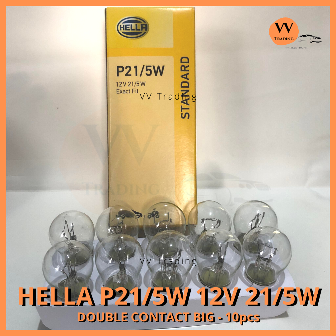 HELLA P21/5W 12V 21/5W Double Contact Bulb (10PCS/BOX) LB6 | Lazada PH