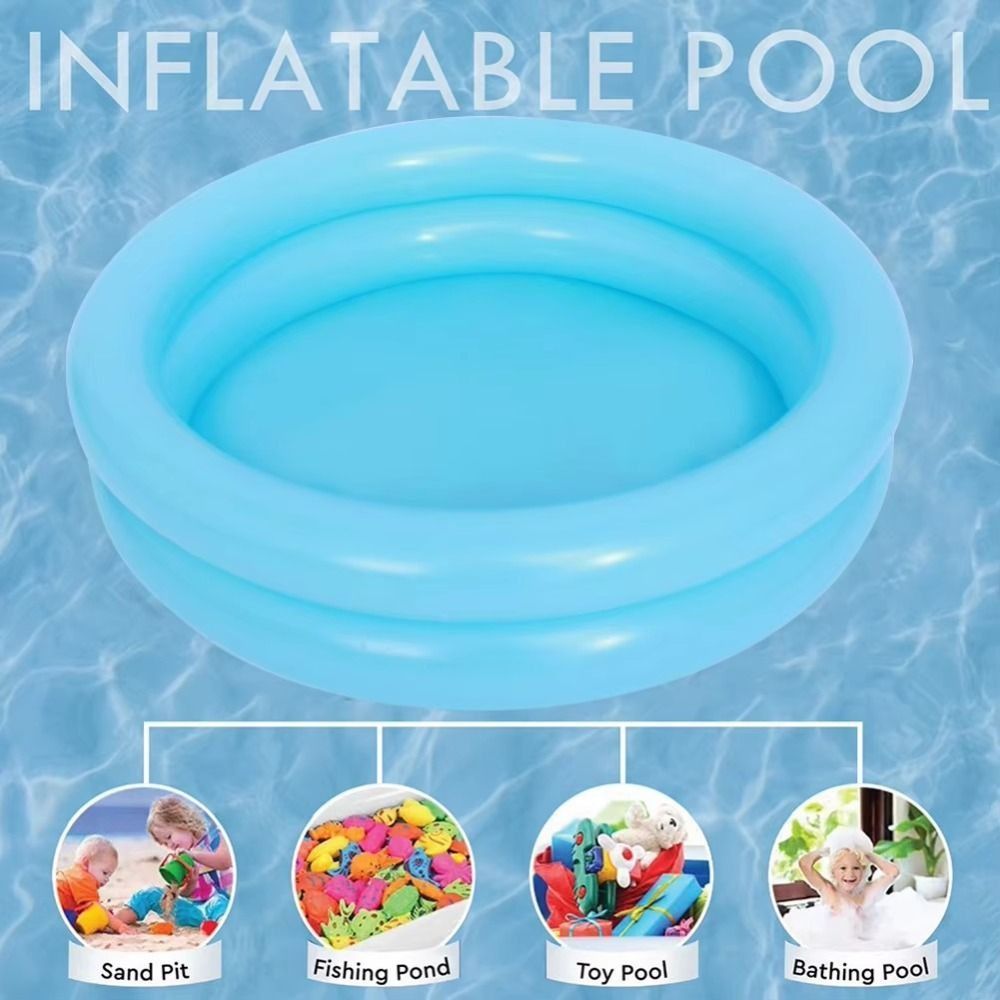 Foldable Summer Inflatable Swimming Pool PVC Round Baby Swimming Pool ...