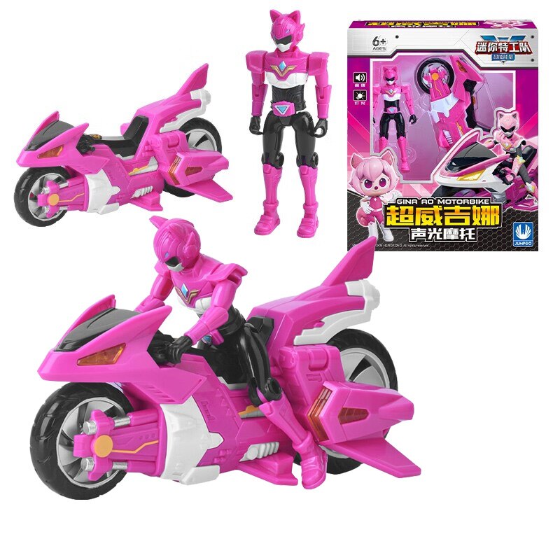 New Mini Force V Rangers Transforming Motorbike Toys with Sound and ...