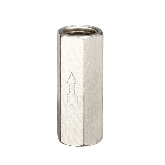 Check Valve Angin 1/4 Inci Brass No Return Valve Air Oil Gas 1/4" One ...