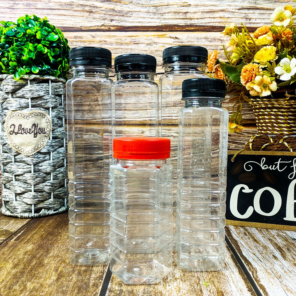CASA VIDA Plastic Bottle - Drinking PET Bottle for Coffee Jelly Milk ...