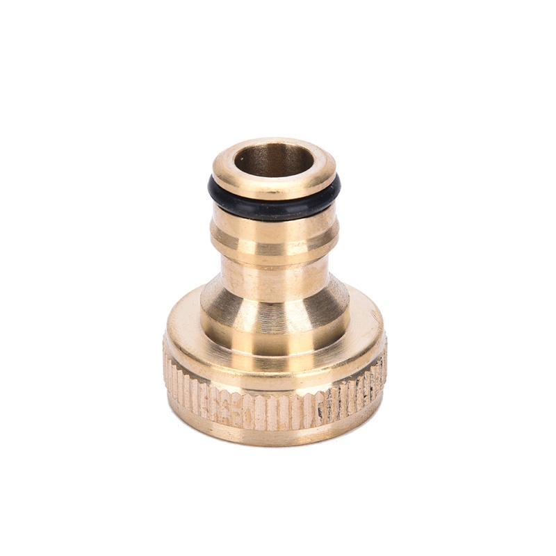 2pcs 3/4" Threaded Brass Tap Adaptor Garden Water Hose Pipe Connector ...