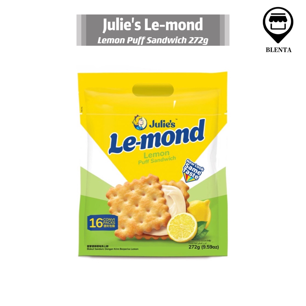Julie's Le-mond Lemon Puff Sandwich 272g/Cheddar Cheese Puff Sandwich ...