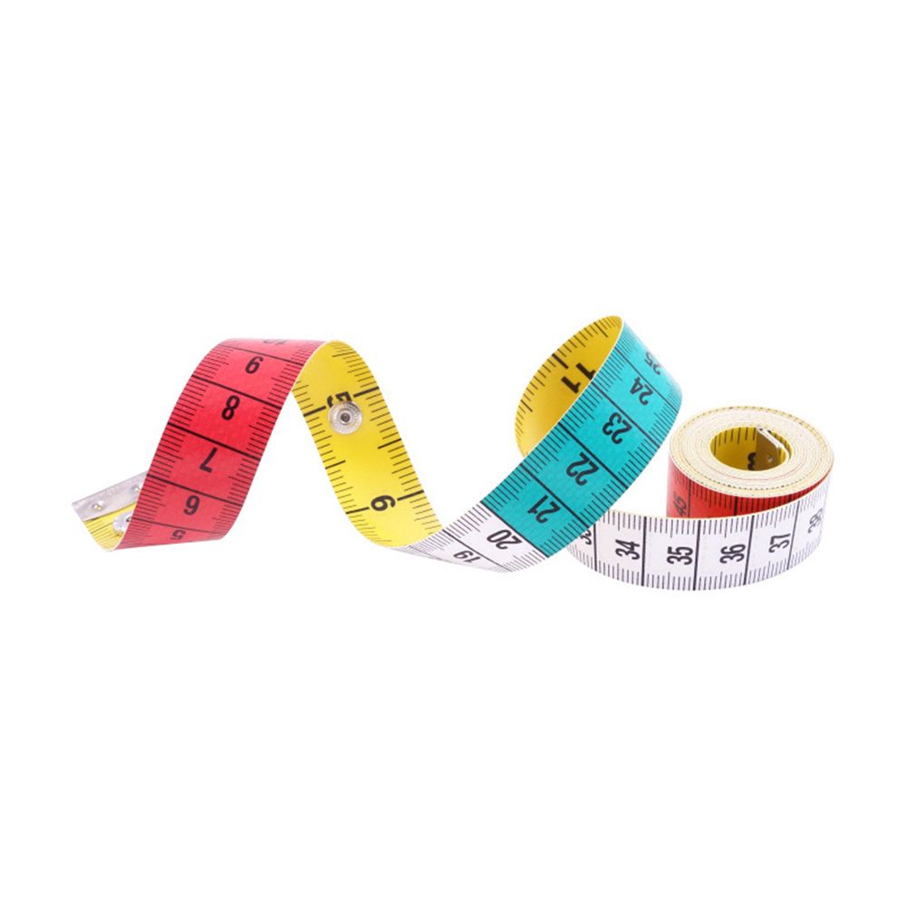 Dual Sided Home Craft Soft Multicolor Closure Tape Measure with Snap ...