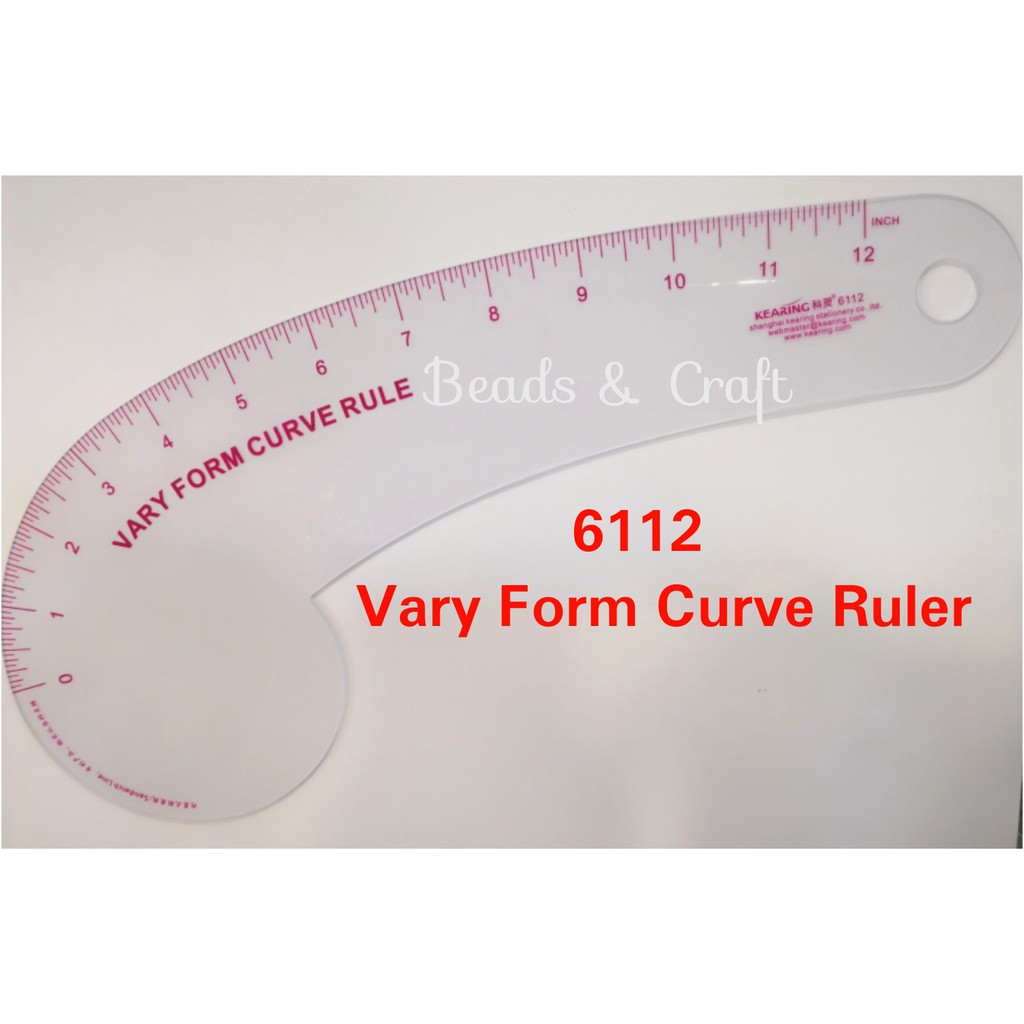 6112 Vary Form Curve Ruler/ Pembaris | Lazada