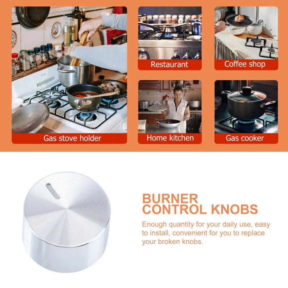 Knob Stove Knobs Control Cooker Range Replacement Cooktop Burner Metal ...