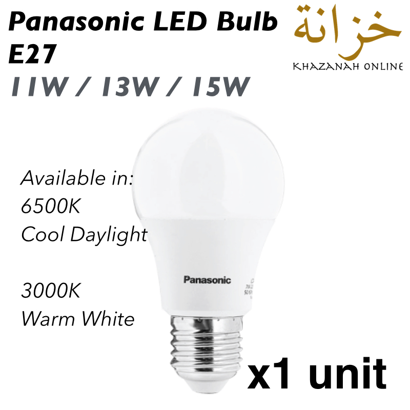 Panasonic NEO LED Bulb 11W 13W 15W | E27 ( 6500K Cool Daylight or 3000K ...
