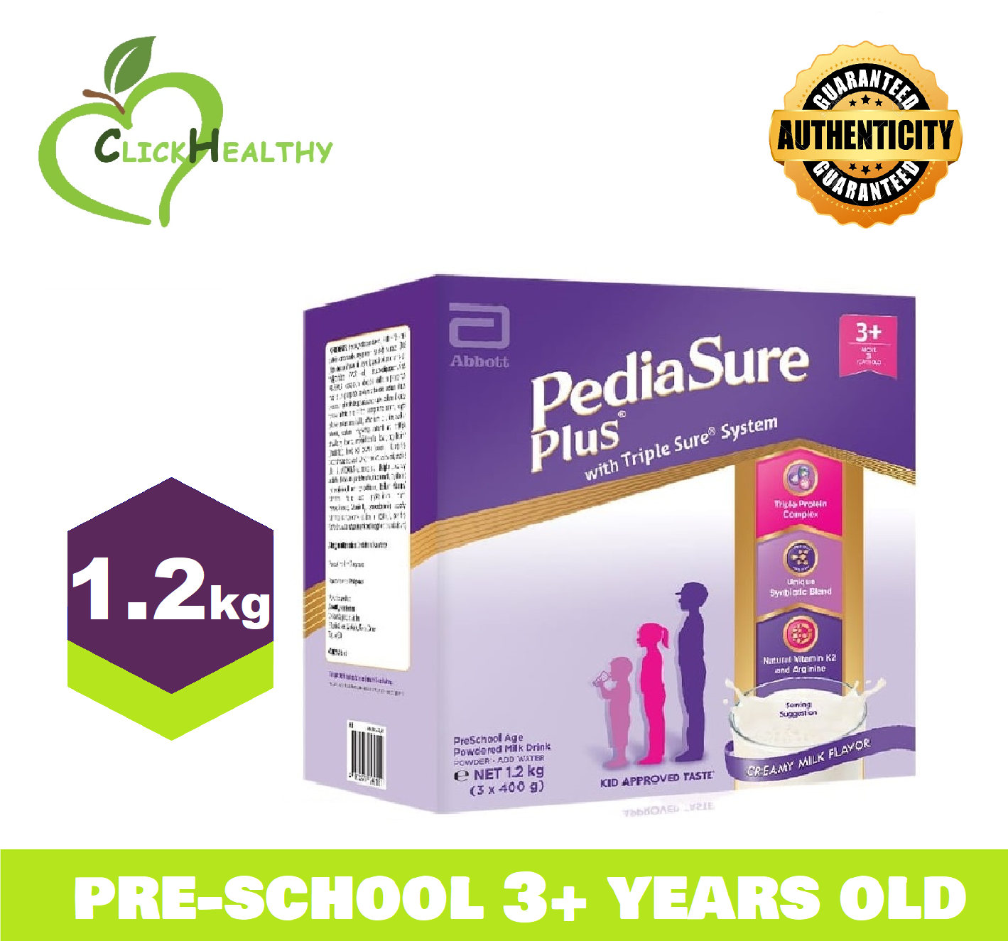 Pediasure Plus Creamy Milk 1.2kg "2025 EXPIRY" | Pediasure Creamy Milk ...