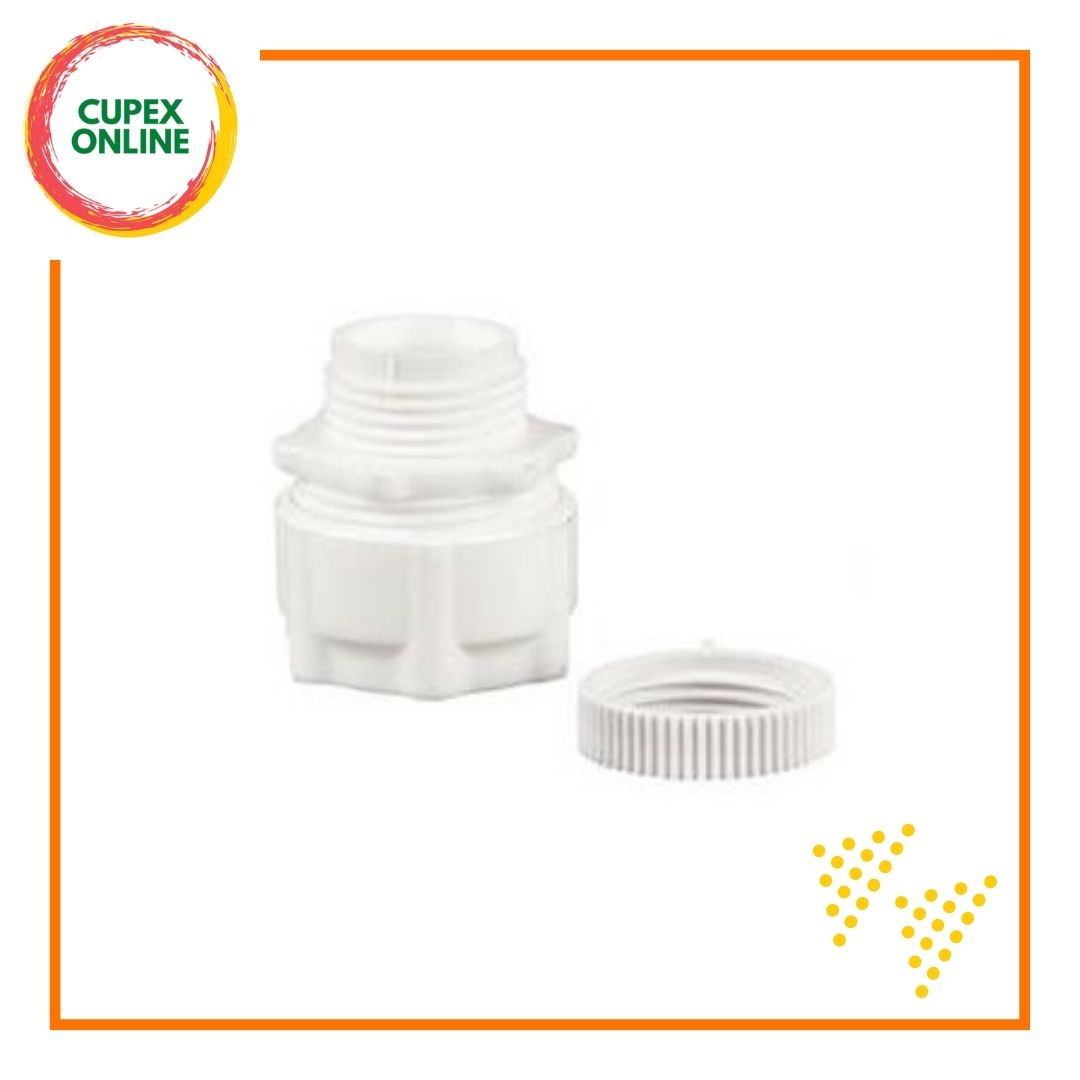 PVCLINK PVC Flexible Conduit Adaptor Screw Type 20mm Black/White | Lazada