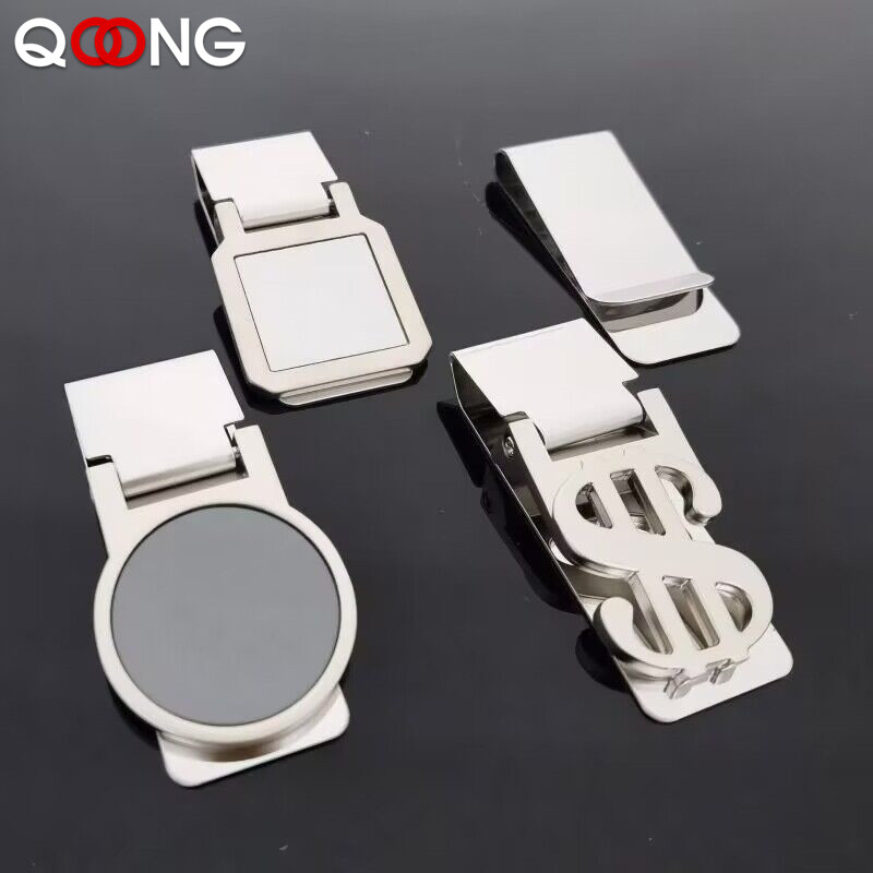 Tanggeri Fashion Custom Lettering Metal Money Clip Portable Dollar Cash ...